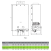 ᐉ Газовая колонка Zanussi GWH 10 Fonte Glass Venezia купить по цене 6 ...