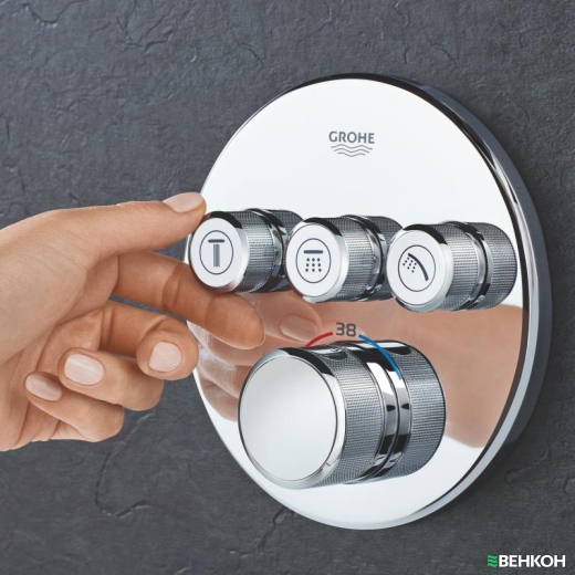 ᐉ Внешняя часть смесителя Grohe Grohtherm SmartControl 29121000 купить ...