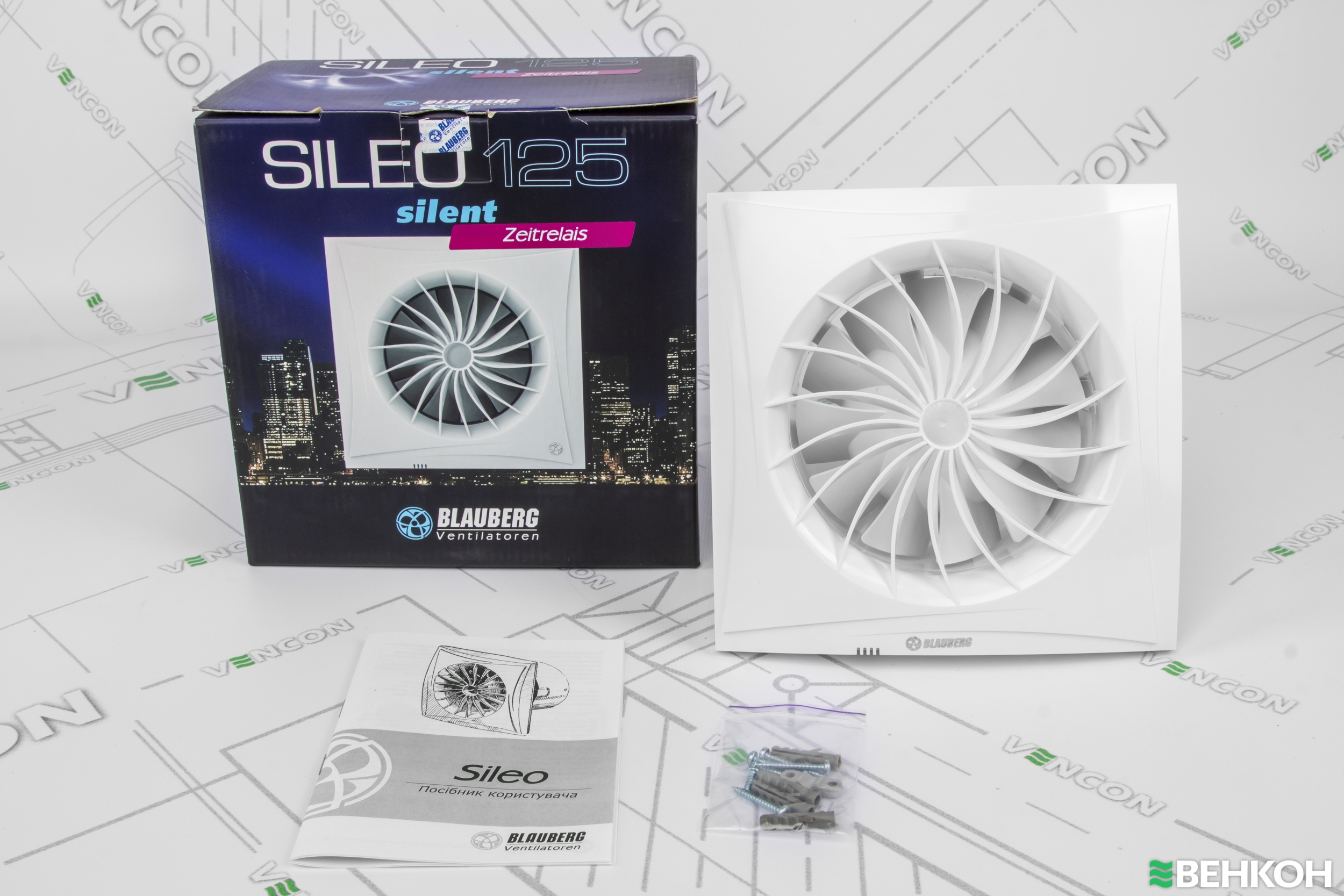 ≋ Blauberg Sileo 125 T купить по цене 4 591 грн. в Киеве. Вытяжной вентилятор Blauberg Sileo 125 ...