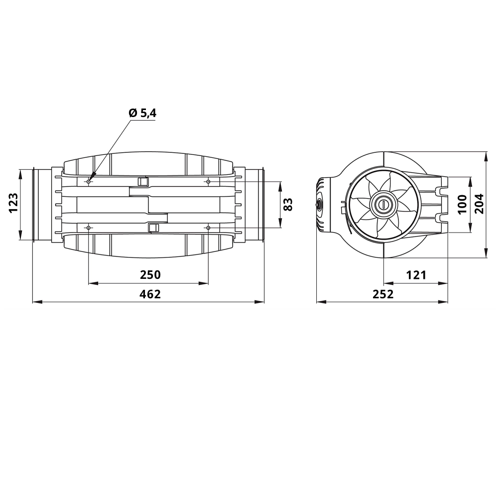 ᐉ Канальний вентилятор Soler&Palau TD-350/125 Silent купити по ціні 13 ...