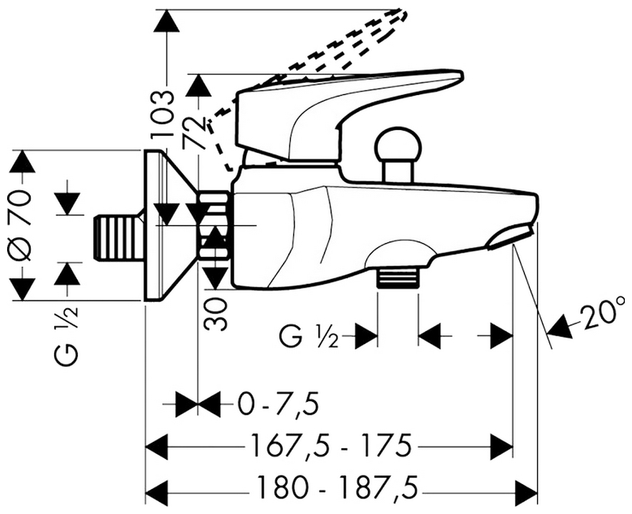 ≋ Hansgrohe Metropol Classic 31360090 купити по ціні 10 180 грн. в ...