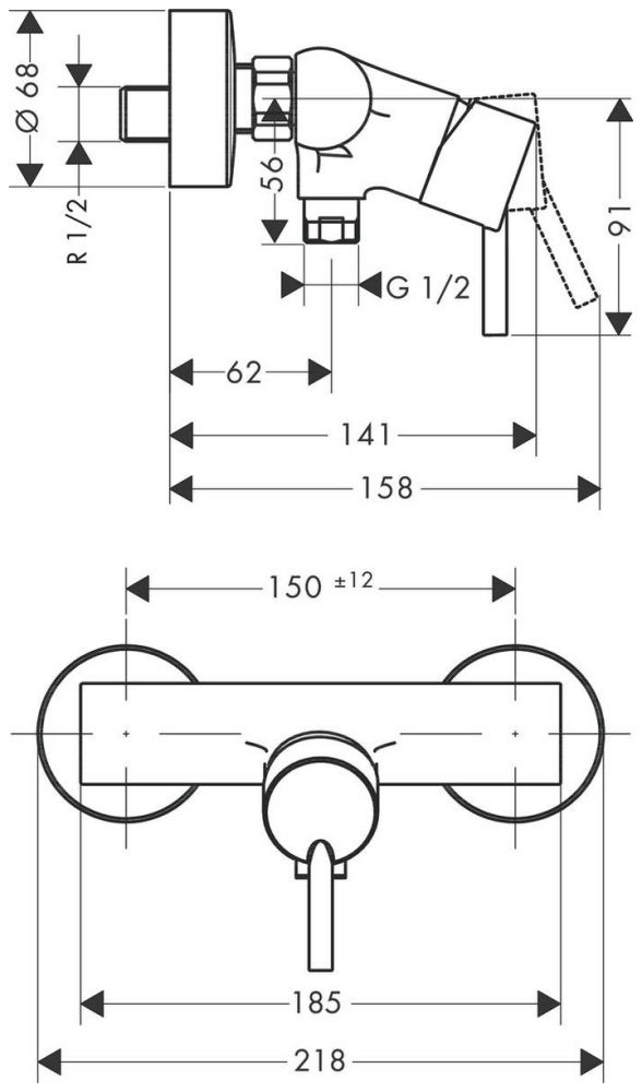 ᐉ Смеситель для душа Hansgrohe Talis 32640000 купить по цене по запросу ...