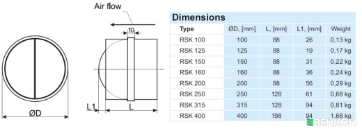 ᐉ Обратный клапан Salda RSK 250 купить по цене 996 грн. в Киеве и Львове, Украина