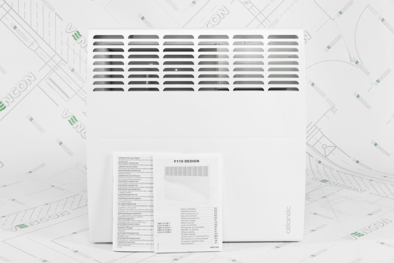 ᐉ Електричний конвектор Atlantic F119 CMG TLC/M2 1000 купити по ціні 2 ...