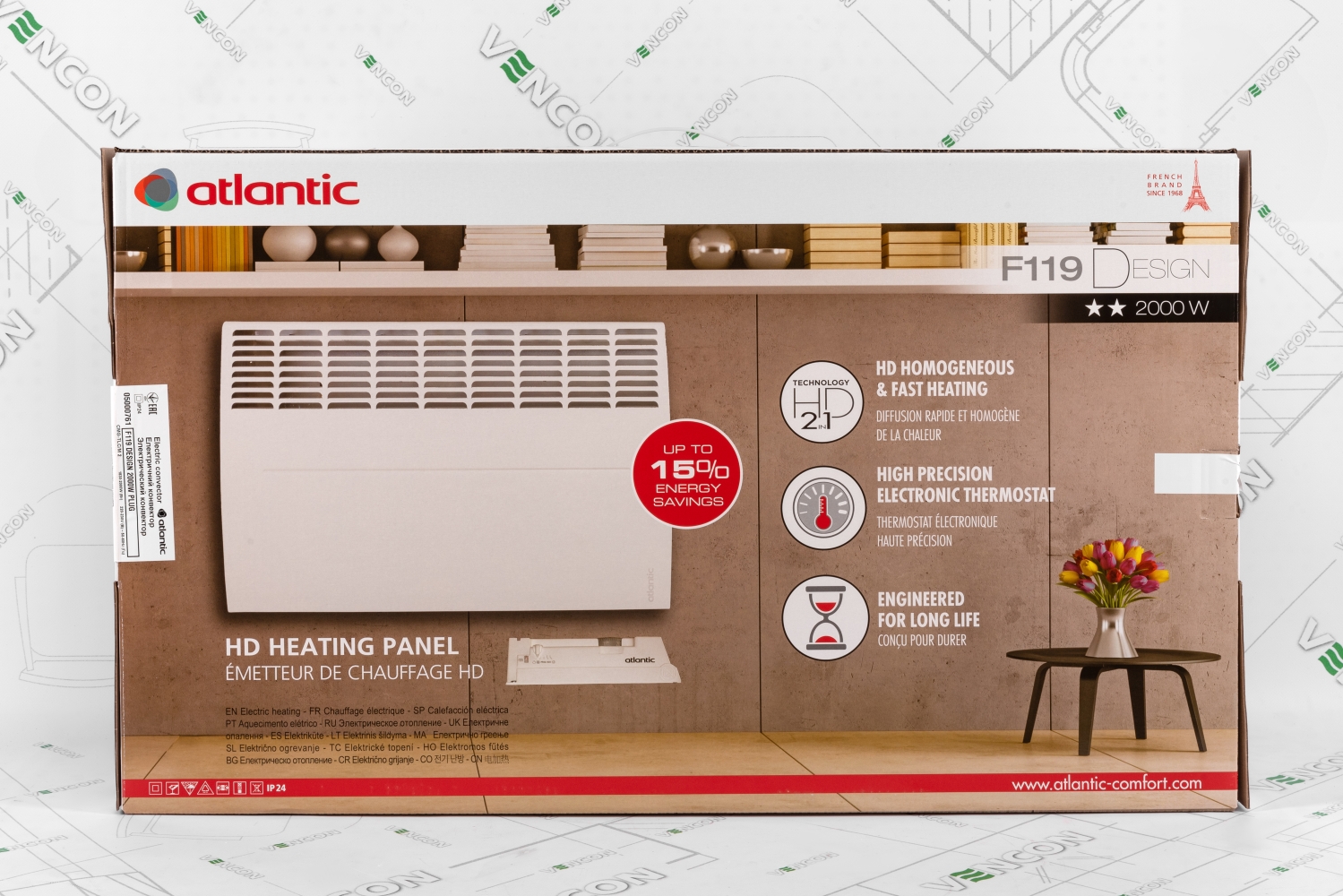ᐉ Электрический конвектор Atlantic F119 CMG TLC/M2 2000 купить по цене ...