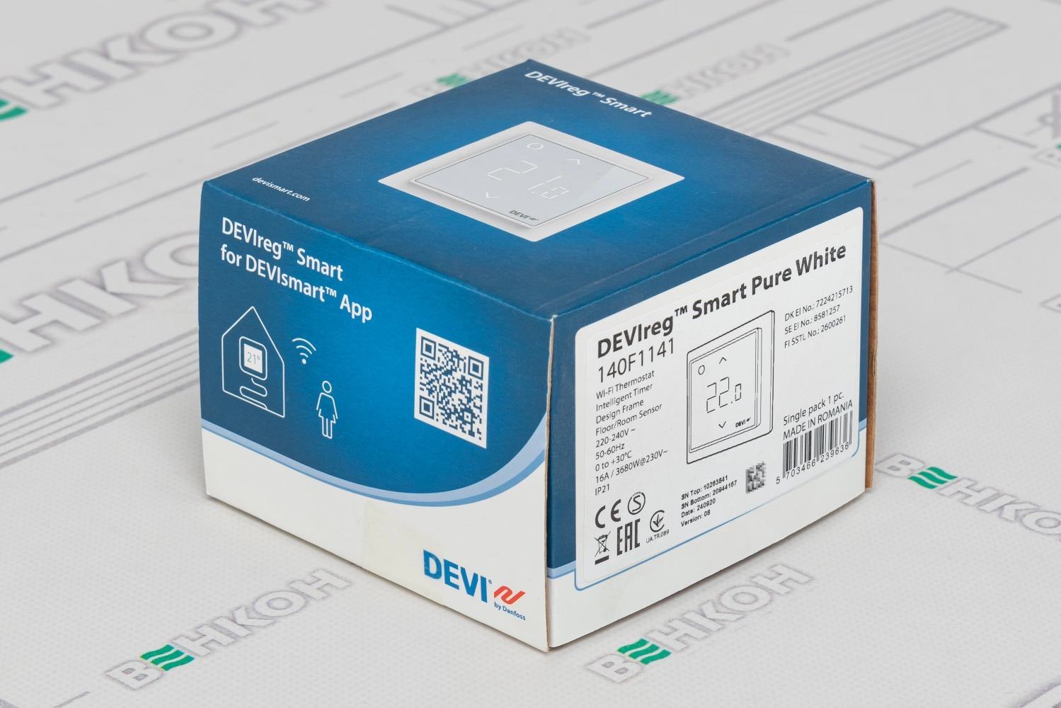 ᐉ Терморегулятор Devi DEVIreg Smart White (140F1141) купити по ціні 8 892 грн. в Києві та Львові ...