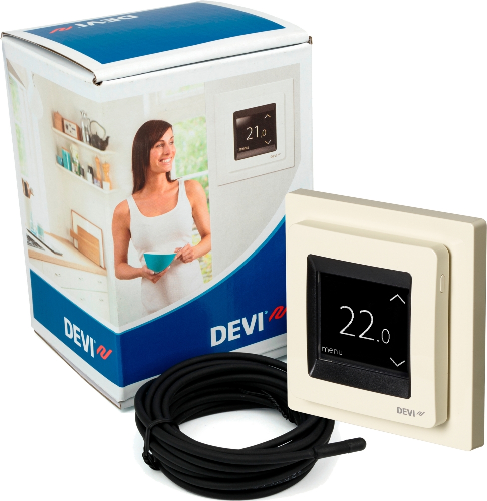 ᐉ Терморегулятор Devi DEVIreg Touch Ivory (140F1078) купить по цене 6 828 грн. в Киеве и Львове ...