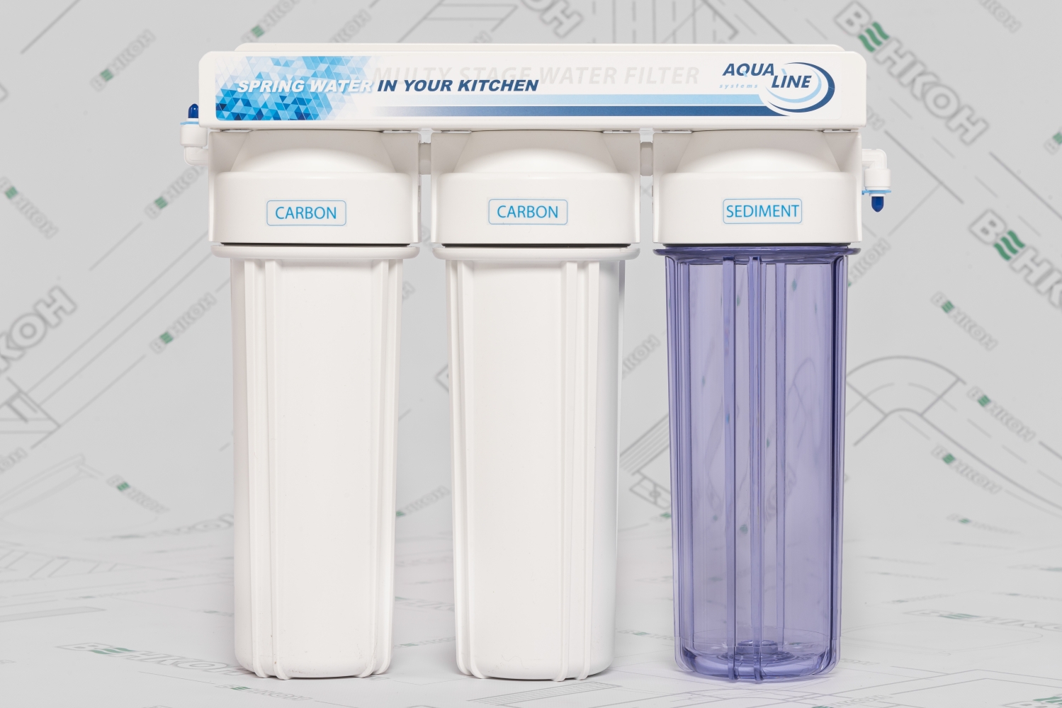 ᐉ Фильтр для воды Aqualine MF3 (3 ступени) купить по цене 3 099 грн. в ...