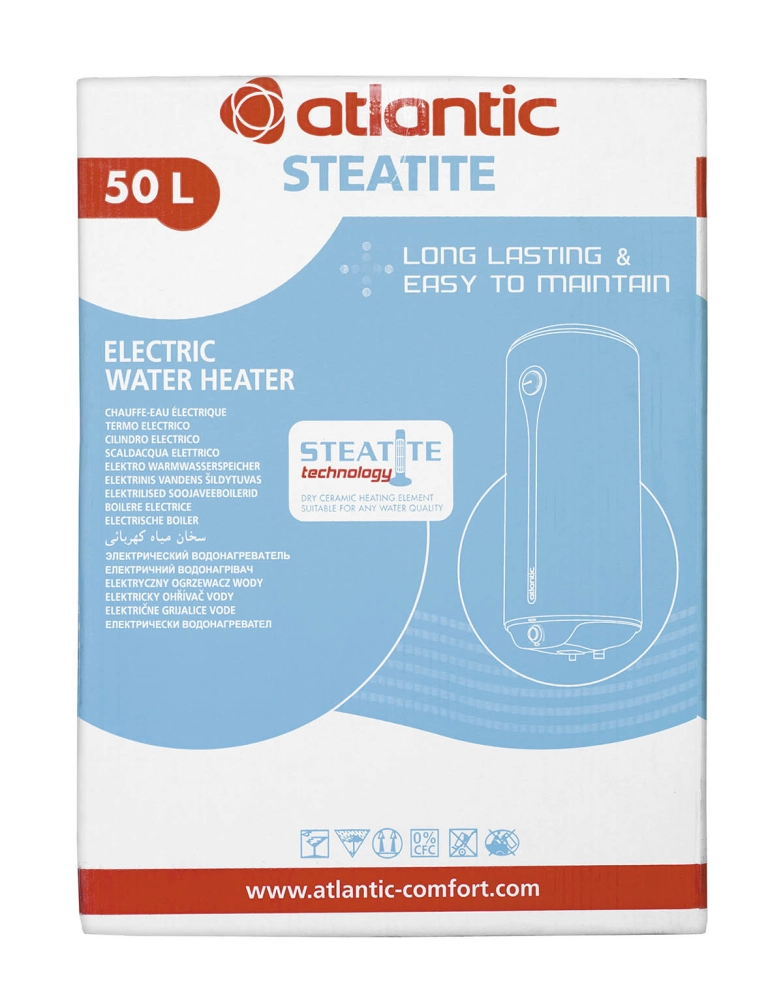 ᐉ Бойлер Atlantic Steatite Ego VM 50 D400-1-BC купить по цене 6 999 грн ...