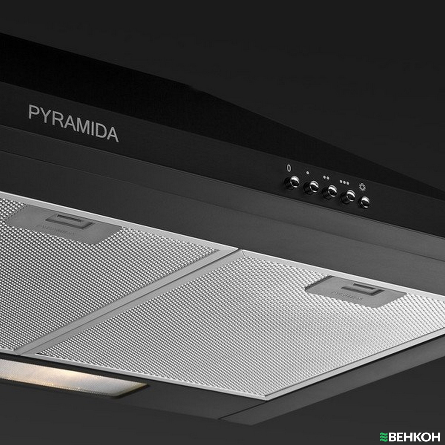 ᐉ Кухонная вытяжка Pyramida KH 50 Black купить по цене 4 892 грн. в ...