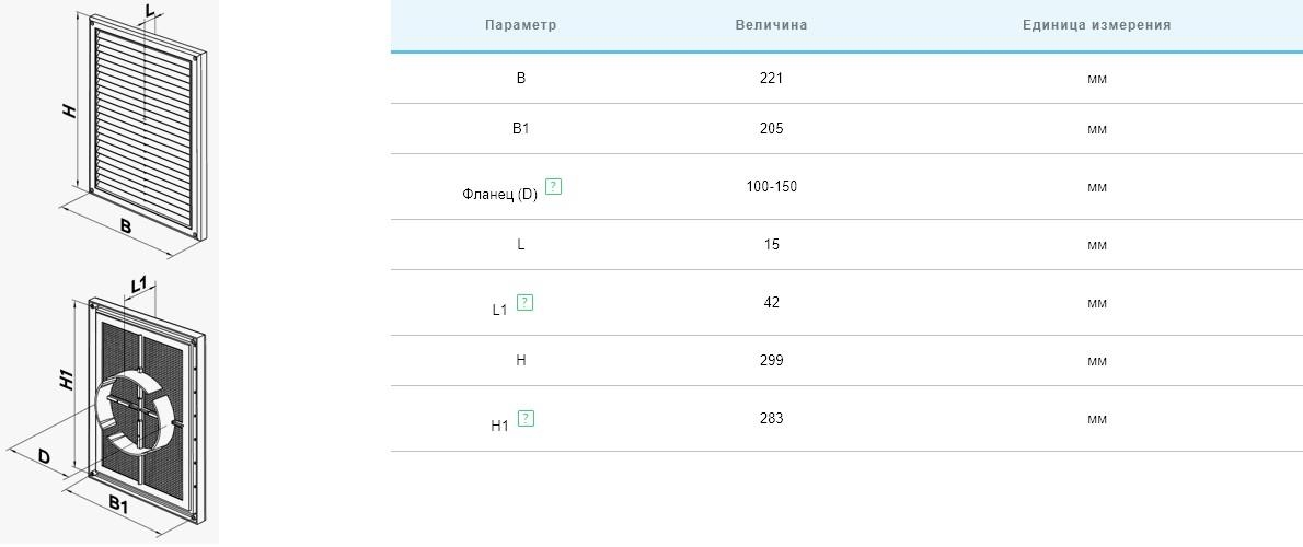 ᐉ Решетка вентиляционная Вентс МВ 160 ВДМс купить по цене 495 грн. в ...