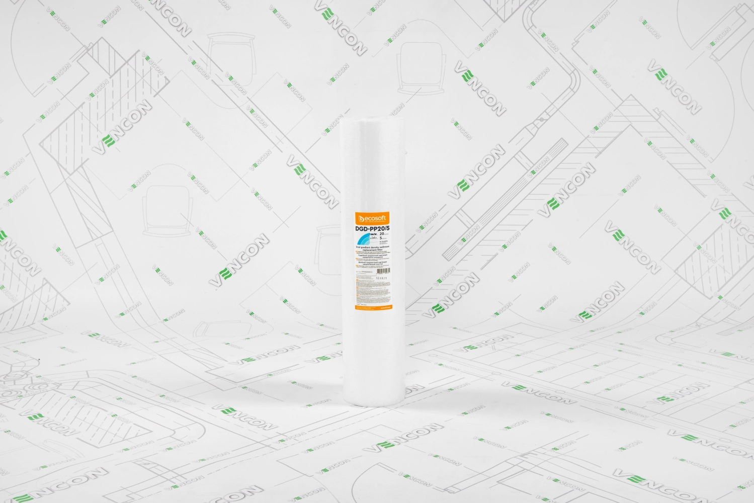 ᐉ Картридж для фильтра Ecosoft 4 5х20 20 5 мкм Cpv4520205eco механика купить по цене 517 грн