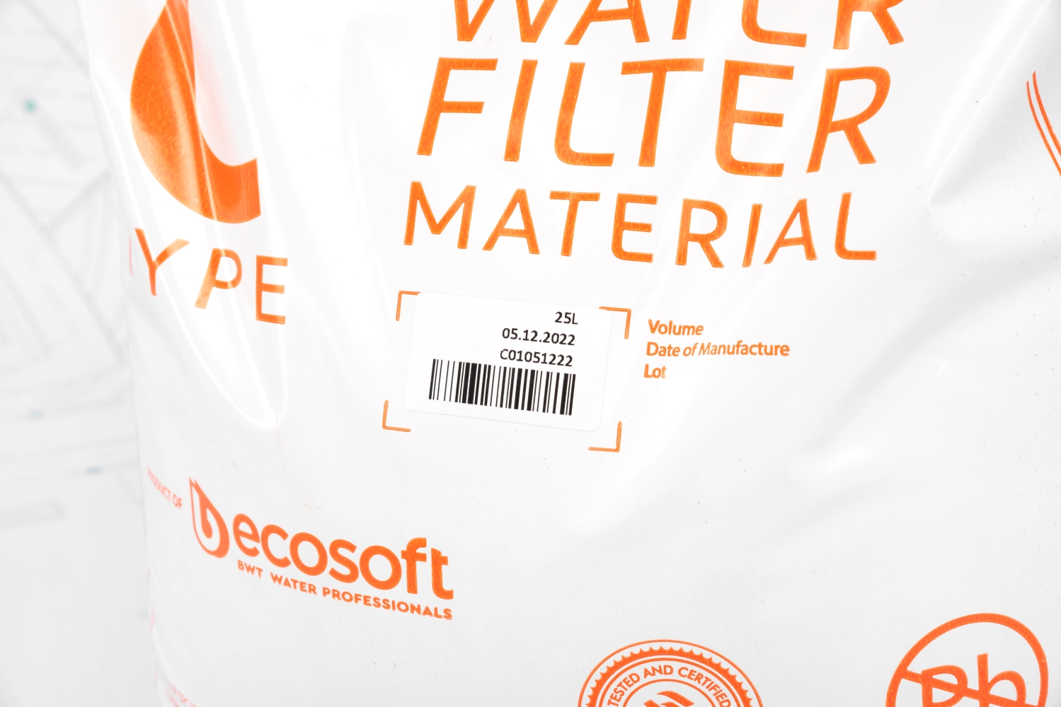 ᐉ Фильтрующий материал Ecosoft Ecomix C 25 л ECOMIXC25 купить по цене 11 650 грн. в Киеве и ...