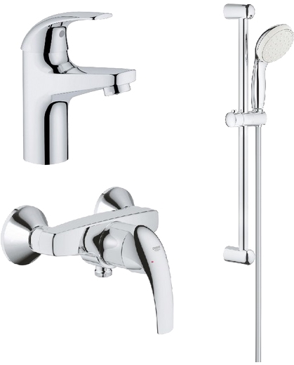 ᐉ Набор смесителей Grohe BauCurve 122216S купить по цене 5 824 грн. в ...