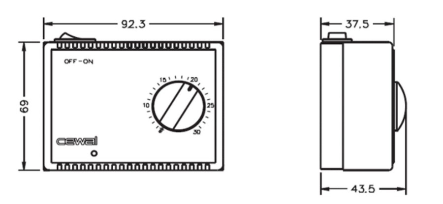 ᐉ Терморегулятор Cewal RT 60 купити по ціні 723 грн. в Києві та Львові, Україна
