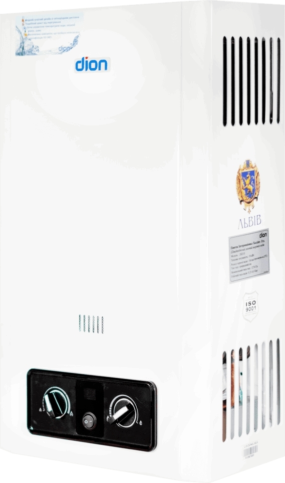 ᐉ Газова колонка Dion JSD-10 Преміум (Черная) купити по ціні по запиту грн. в Києві та Львові ...