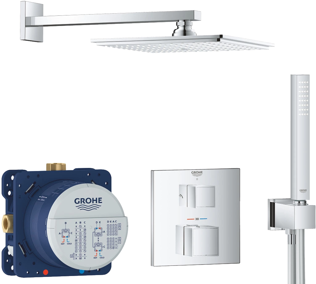 ᐉ Набор для душа Grohe Grohtherm Cube 34741000 купить по цене 50 880 ...