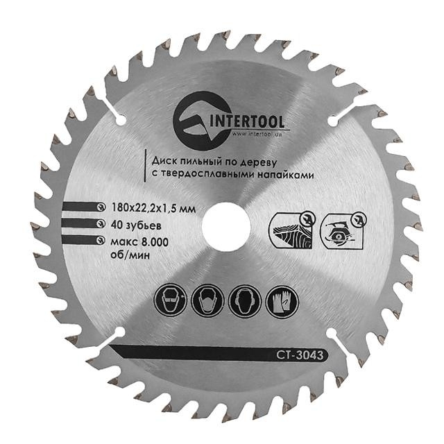 ᐉ Диск пильный Intertool CT-3043 купить по цене 124 грн. в Киеве и Львове, Украина