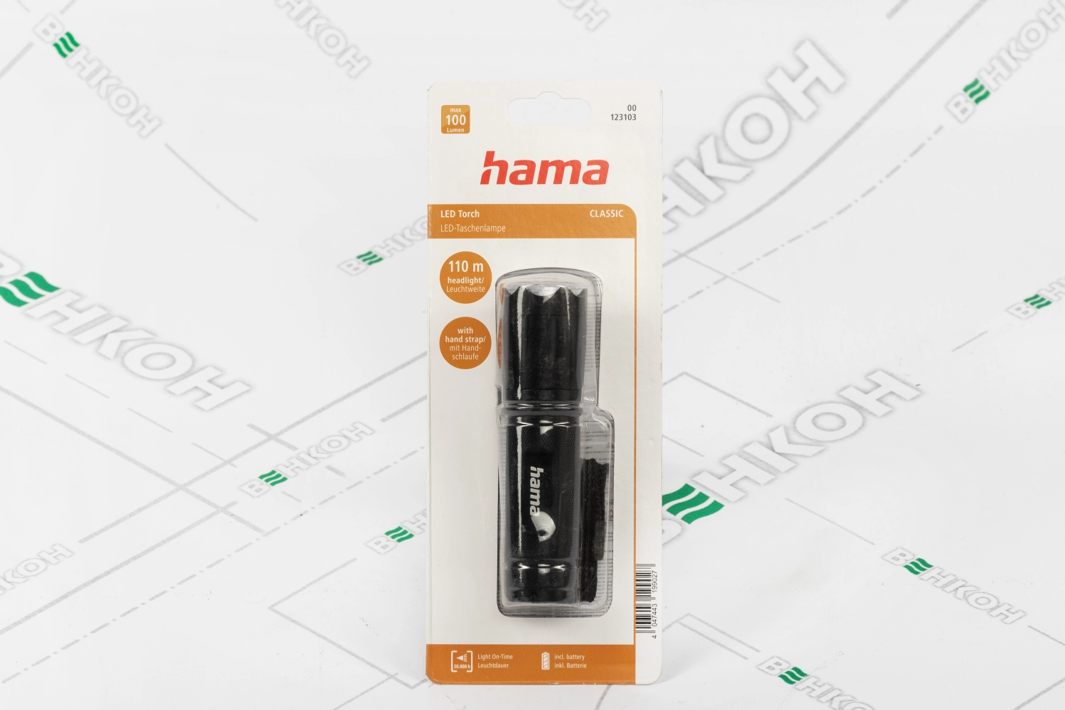 ᐉ Светодиодный фонарик Hama Classic C-118 Led Torch L100 купить по цене ...