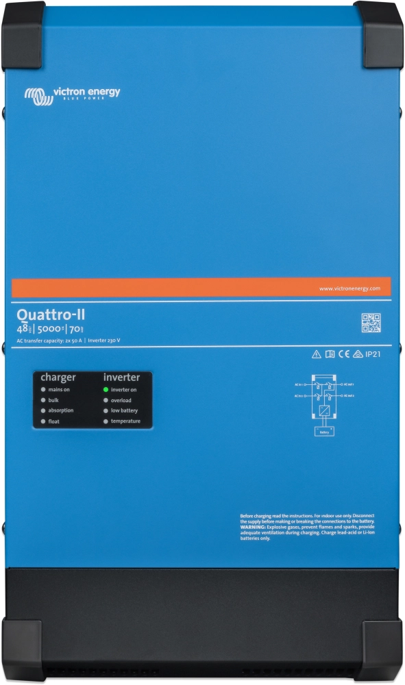 ᐉ Инвертор гибридный Victron Energy Quattro II 48/5000/70-50/50 купить ...