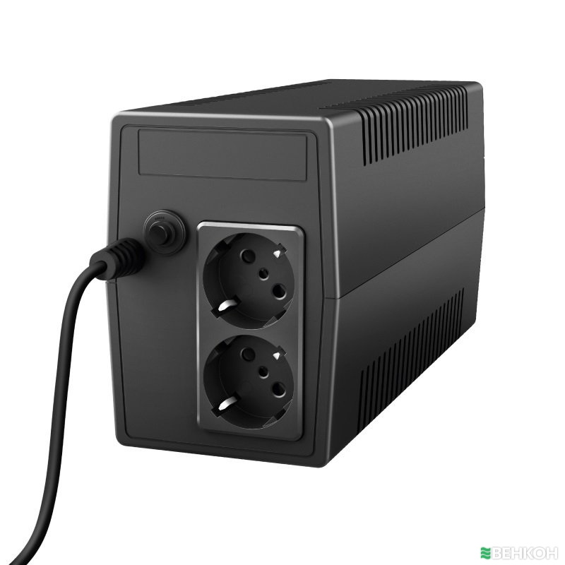 ≋ Trust Paxxon 800VA UPS with 2 standard wall power outlets BLACK ...