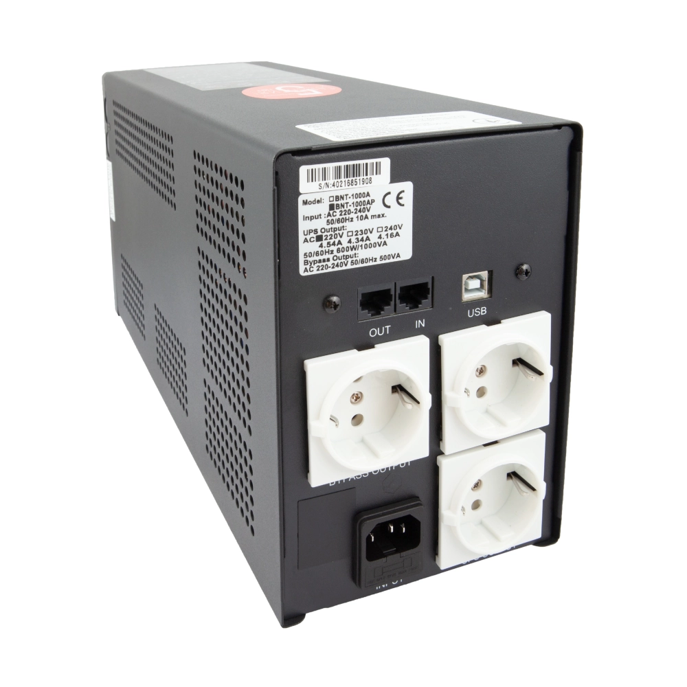 ᐉ Источник бесперебойного питания Powercom BNT-1000 AP 3 х EURO (Schuko), AVR, USB купить по ...