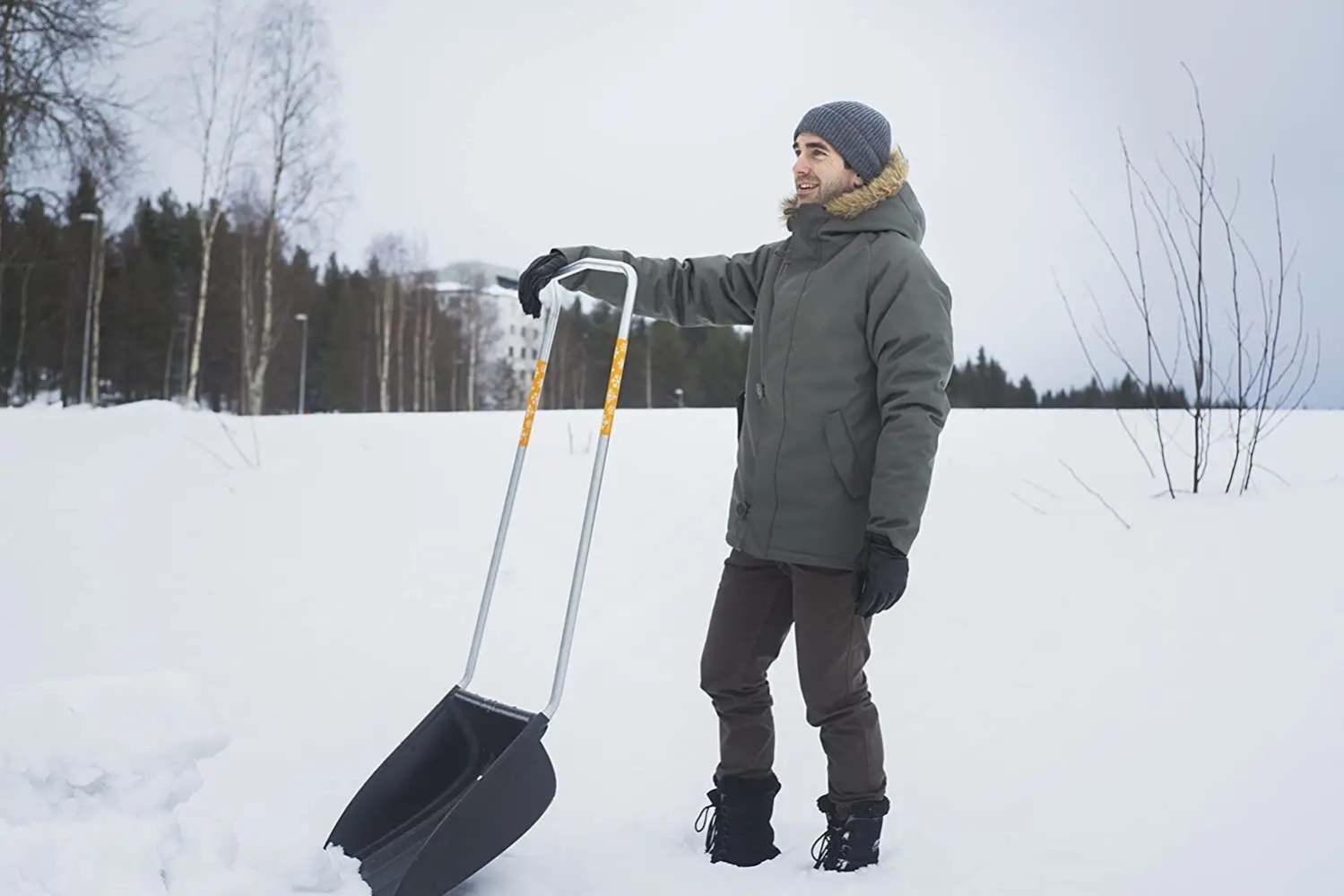 ᐉ Лопата Fiskars SnowXpert скрепер-волокуша (1003470) купить по цене 2 ...