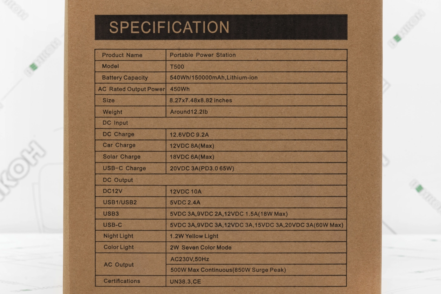 ᐉ Портативна зарядна станція Tig Fox T500 540Wh купити по ціні 9 800 ...