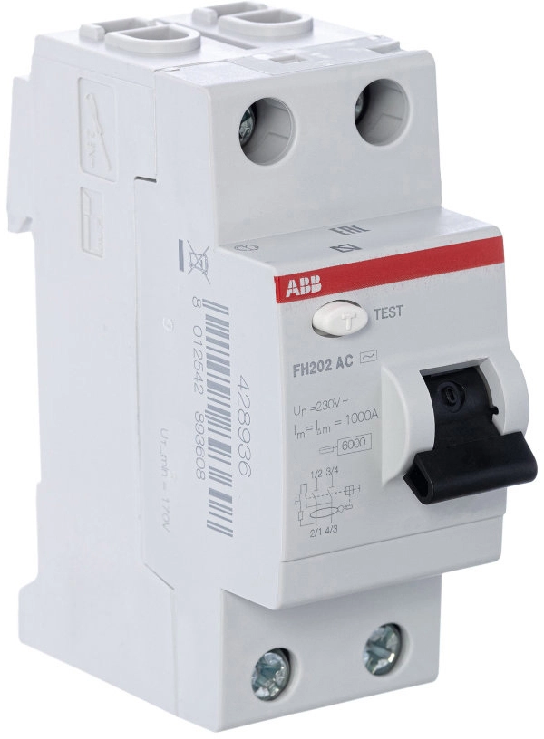 ᐉ Дифференциальное реле ABB FH202 AC-25/0.03 (2CSF202002R1250) купить ...