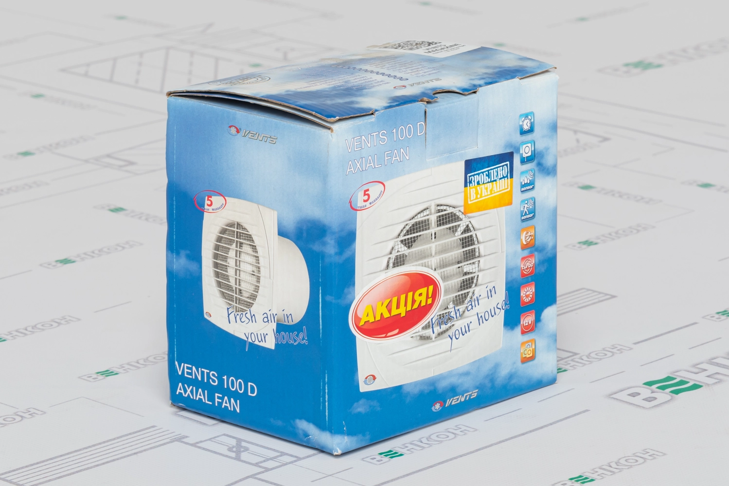 ᐉ Витяжний вентилятор Вентс 100 Д Б купити по ціні 709 грн. в Києві та ...