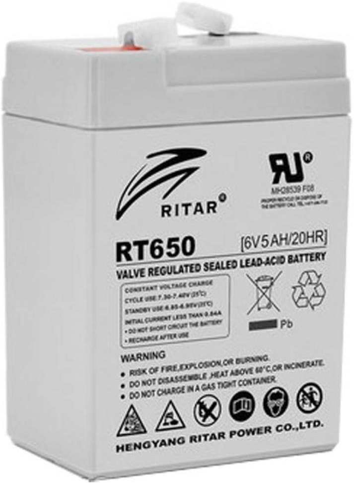 ᐉ Аккумулятор Ritar AGM RT650, 6V-5Ah (RT650) купить по цене 290 грн. в ...