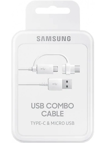 ᐉ Кабель Samsung USB Combo Type-C & Micro USB, 1.5m White купить по ...