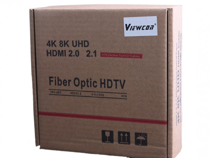 ᐉ Кабель мультимедийный Viewcon HDMI V.2.1, 8К 120 Гц, 20 м (MYOF12-20M) купить по цене 5 441 ...