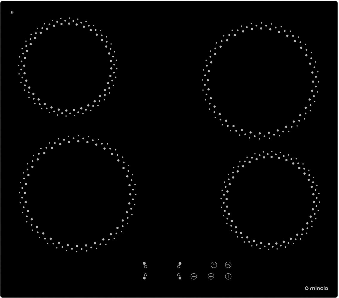 ᐉ Электрическая варочная поверхность Minola MVH 6030 KBL купить по цене 4 699 грн. в Киеве и ...