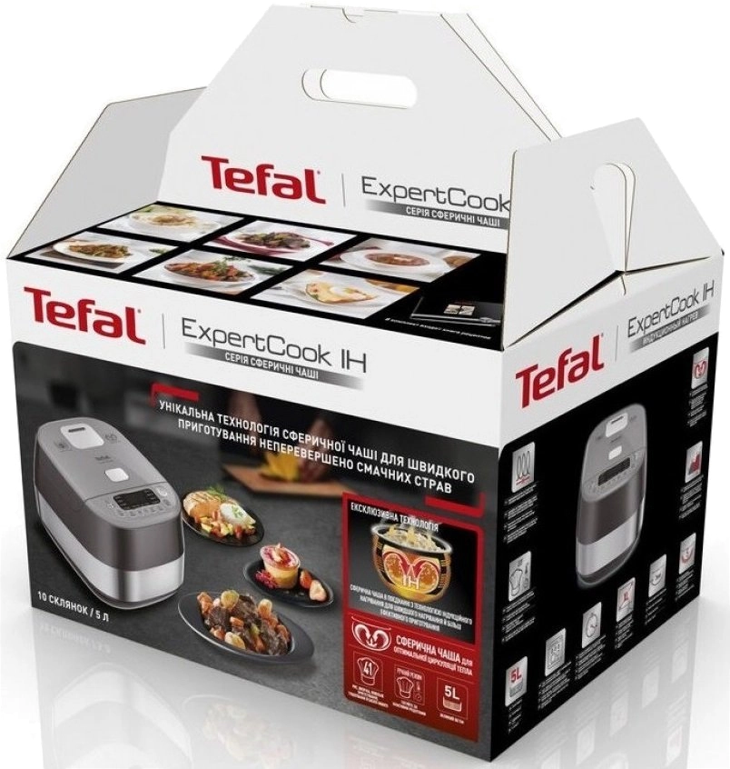 ᐉ Мультиварка Tefal Expert Cook Induction RK802B34 купити по ціні 6 399 ...