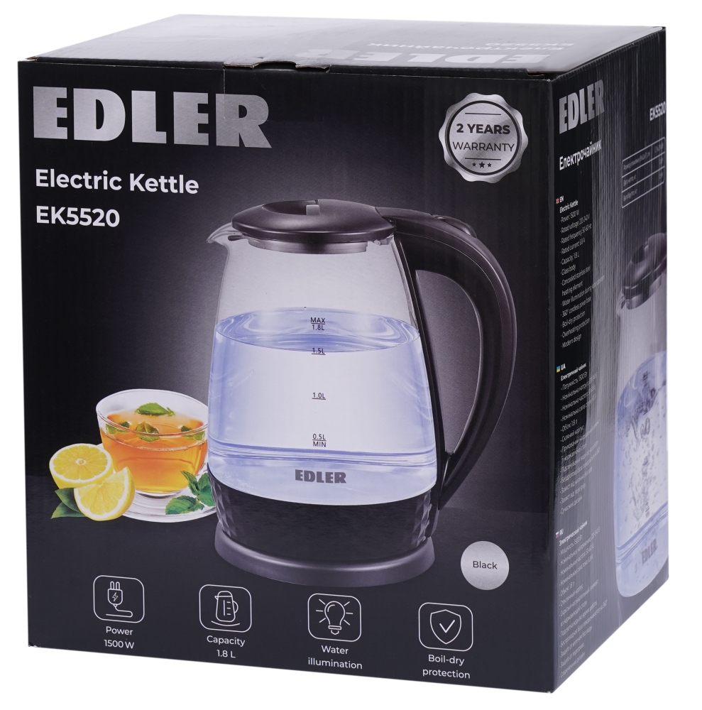 ᐉ Электрочайник Edler EK5530 купить по цене 686 грн. в Киеве и Львове, Украина