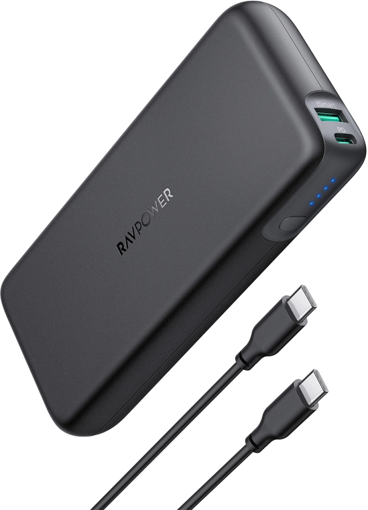 ᐉ Повербанк RAVPower RP-PB201 Power Bank 20000mAh 60W PD USB-C + USB-A ...