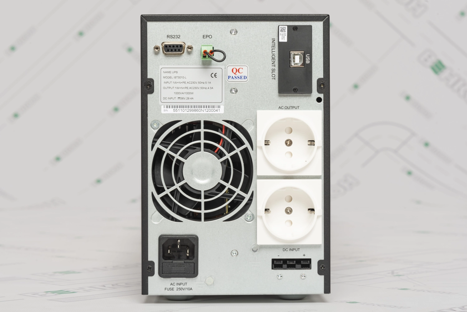 ᐉ Источник бесперебойного питания AEC IST3010-L, 1kVA, Online, 36Vdc ...