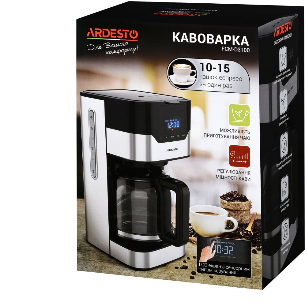 ᐉ Кавоварка Ardesto FCM-D3100 купити по ціні 1 699 грн. в Києві та Львові, Україна