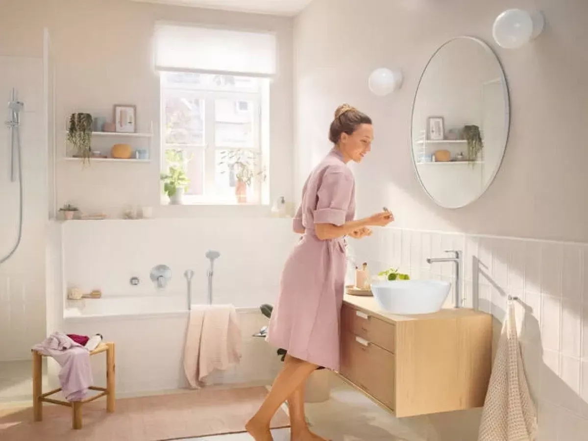 ᐉ Змішувач для умивальника Hansgrohe Rebris S 240 EcoSmart 72590000 ...