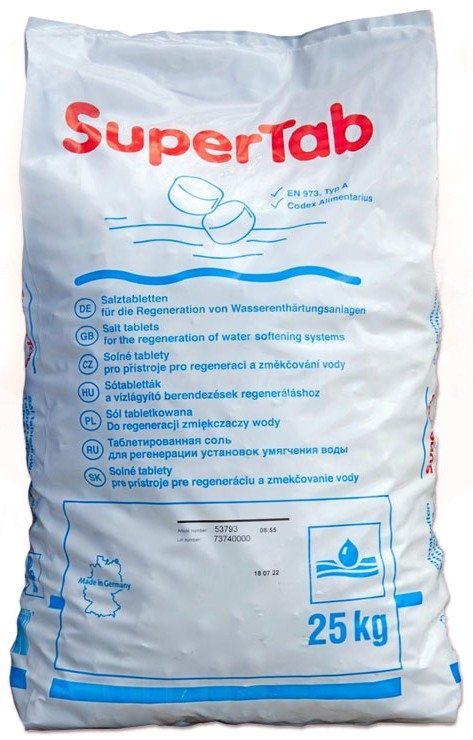 ᐉ Засыпка для фильтра SuperTab соль таблетированная 25 кг купить по ...