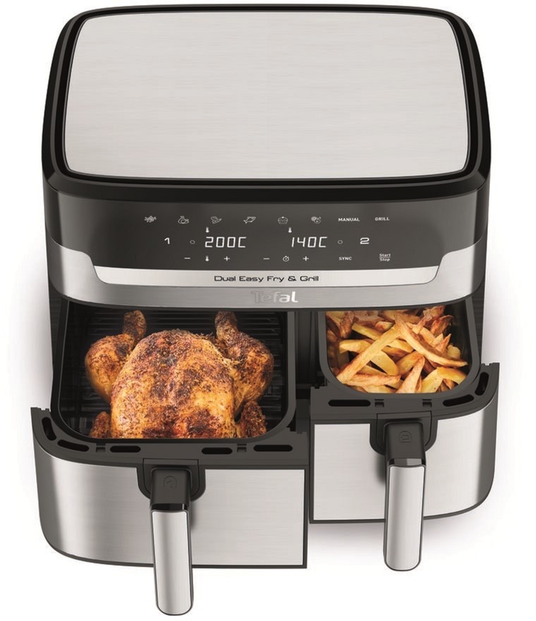 ᐉ Мультипіч Tefal Dual Easy Fry & Grill Air Fryer EY905D10 купити по ...