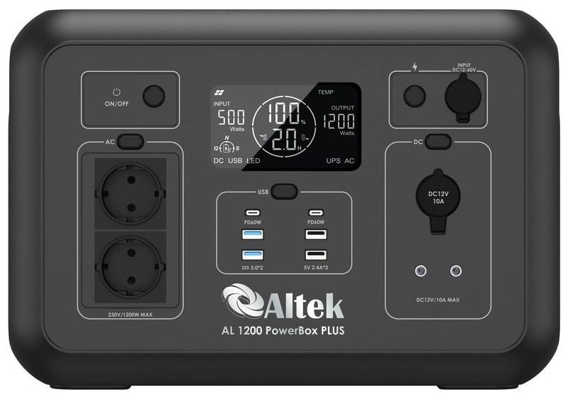 ᐉ Портативная зарядная станция Altek AL 1200 PowerBox Plus купить по цене 22 397 грн. в Киеве и ...