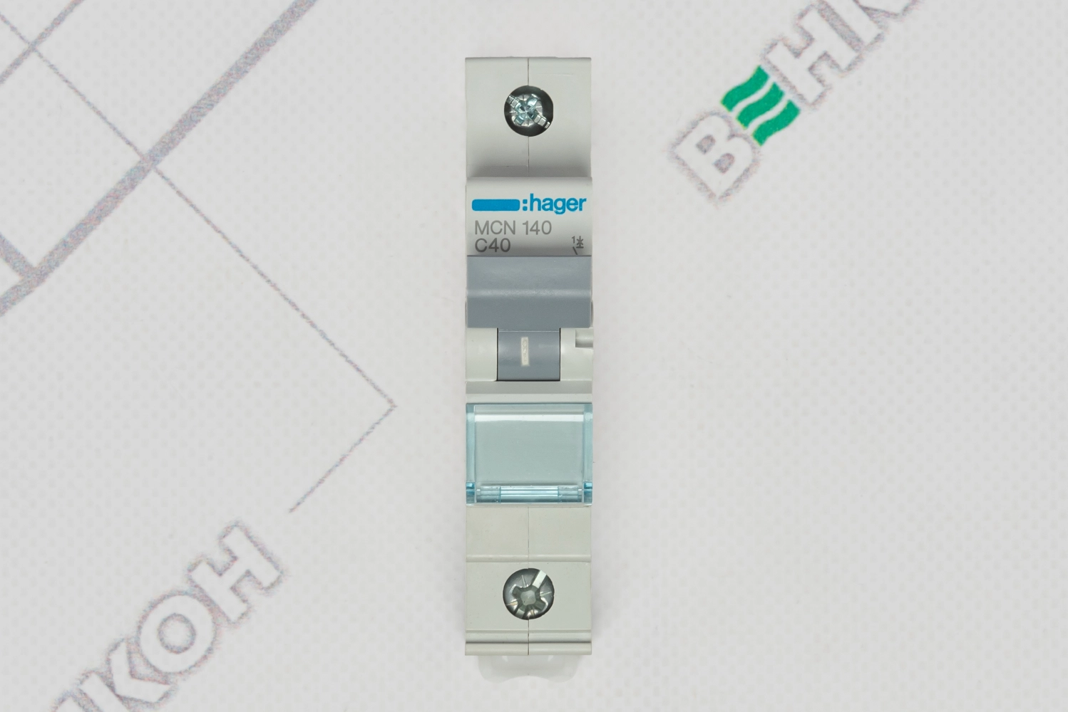 ᐉ Автоматичний вимикач Hager 1P 6kA C-40A 1M (MCN140) купити по ціні 224 грн. в Києві та Львові ...