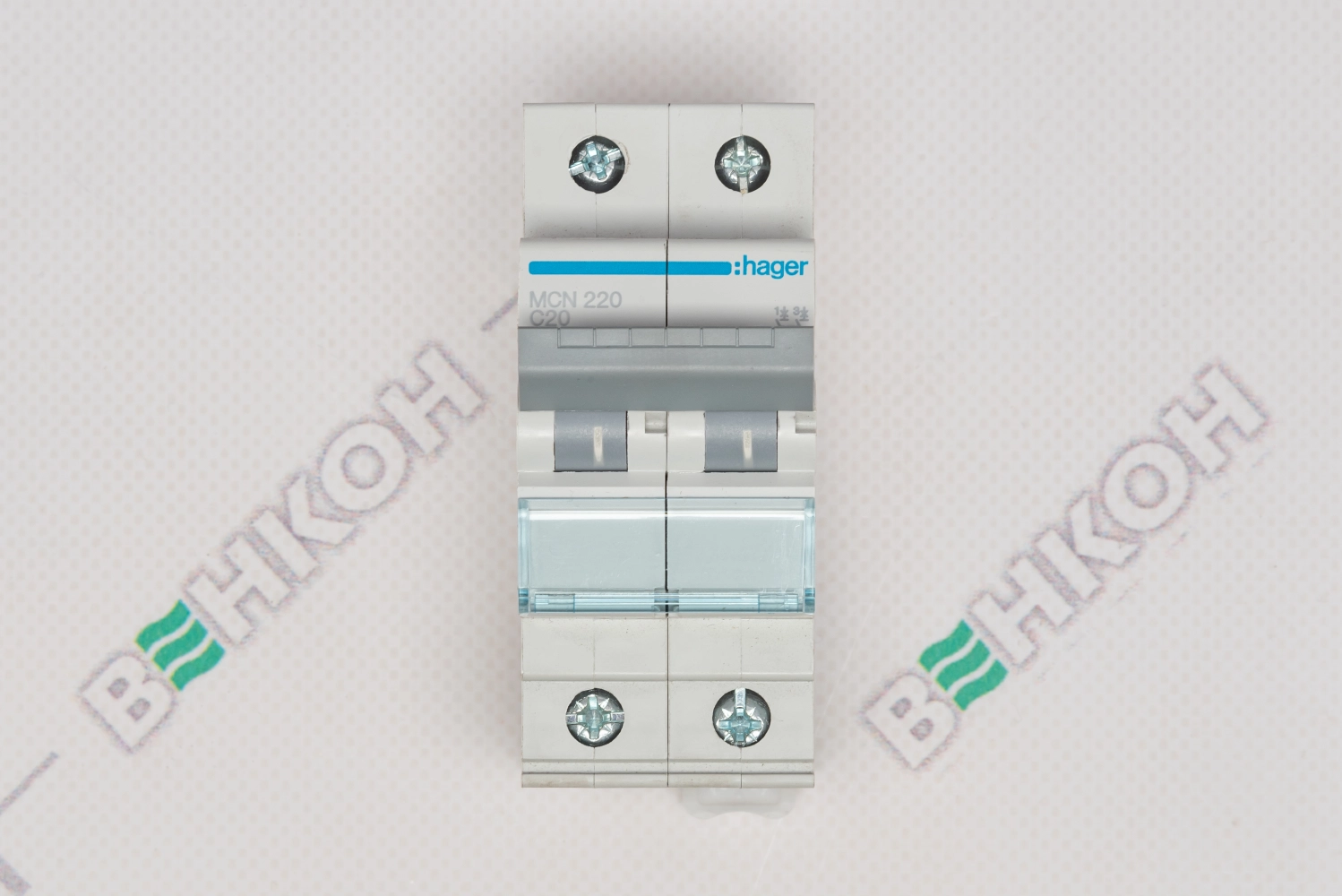 ᐉ Автоматичний вимикач Hager 2P 6kA C-20A 2M (MCN220) купити по ціні 430 грн. в Києві та Львові ...