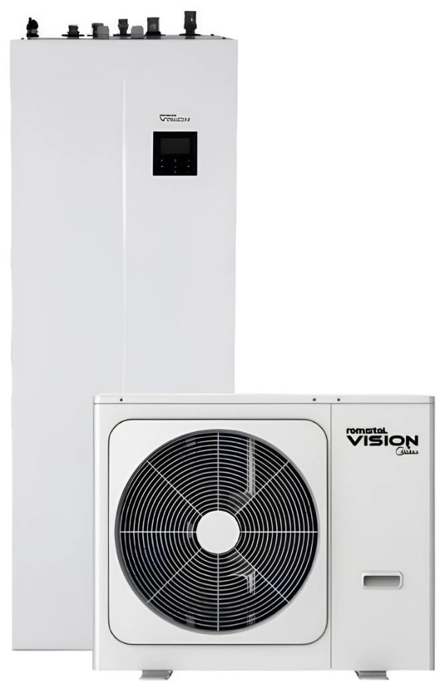 ᐉ Тепловой насос Romstal Vision со встроенным бойлером 190 литров 10kW, 220В, R32, -25, WI-FI, 3 ...