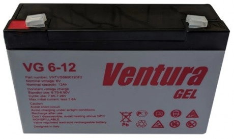 ᐉ Аккумулятор Ventura VG 6-12 Gel 6V 12Ah, Q10 купить по цене 861 грн ...