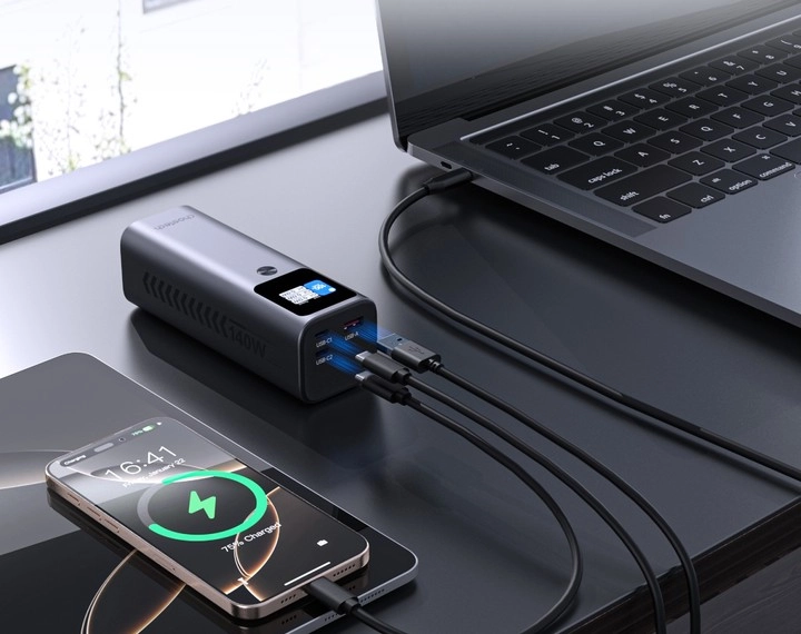 ᐉ Повербанк Choetech 27000mAh (B670-CCGY) black купити по ціні 3 199 ...