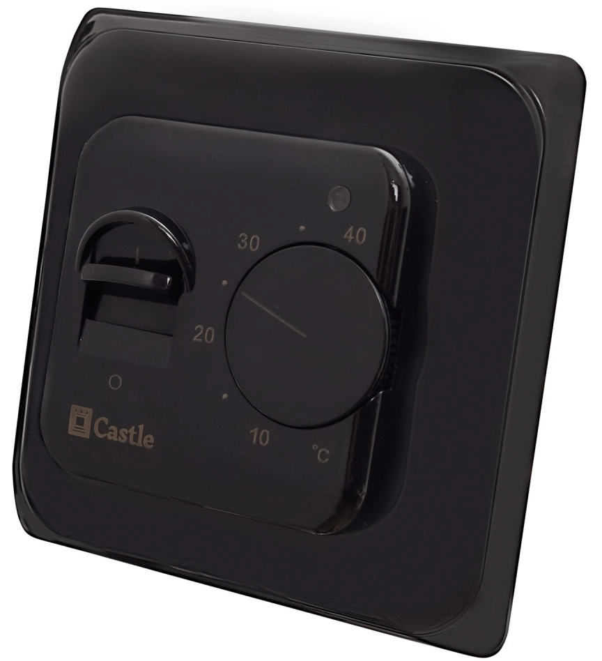 ᐉ Терморегулятор Castle RTC 70.26 Black Mat купити по ціні 480 грн. в Києві та Львові, Україна
