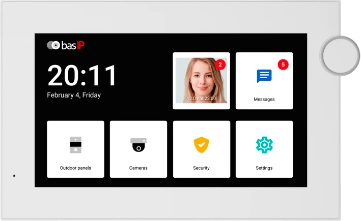 ᐉ Видеодомофон Bas-IP AZ-07L White купить по цене 7 653 грн. в Киеве и Львове, Украина